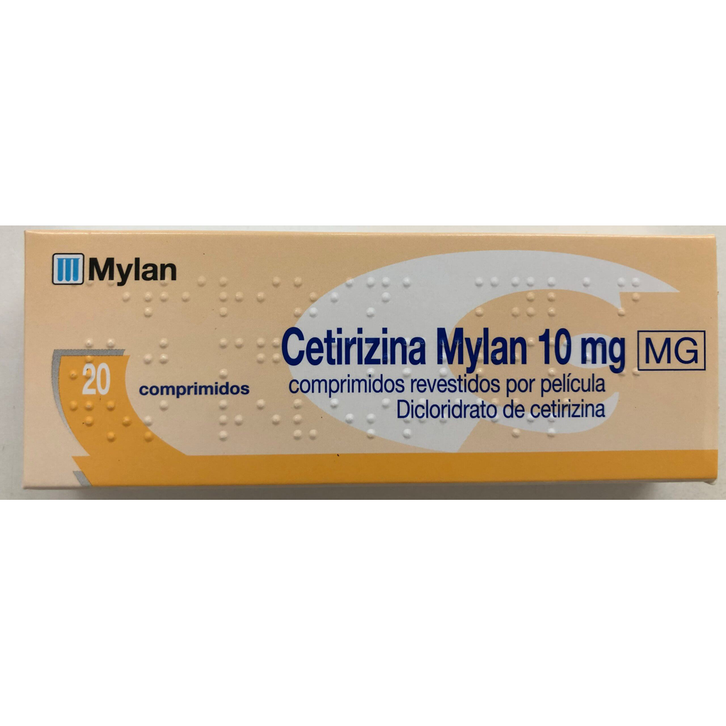 Cetirizina Mylan 20 comprimidos | Farmácia Vida Mais