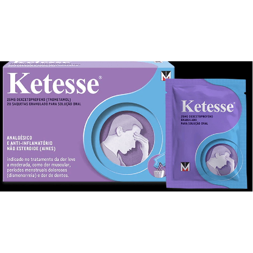 Ketesse 25mg Granulado Solução Oral 20 saquetas | Farmácia Vida Mais