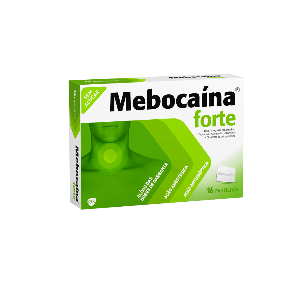 Mebocaína Forte 4mg 16 pastilhas | Farmácia Vida Mais
