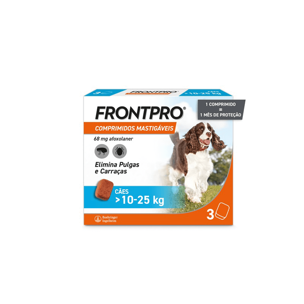 Frontpro Cães 10-25Kg 3 comprimidos | Farmácia Vida Mais